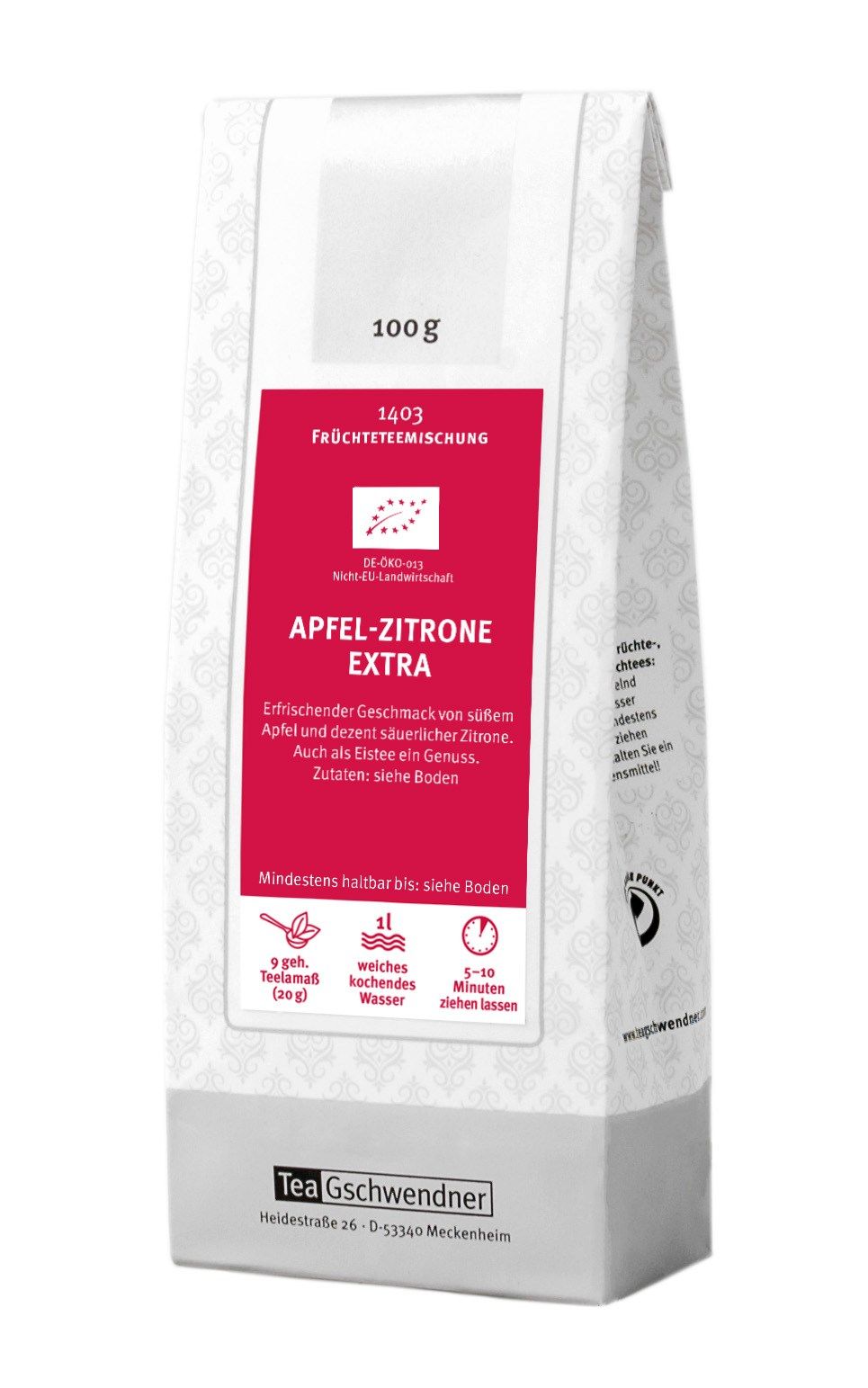 Früchtetee Apfel-Zitrone extra im Online Tee Shop