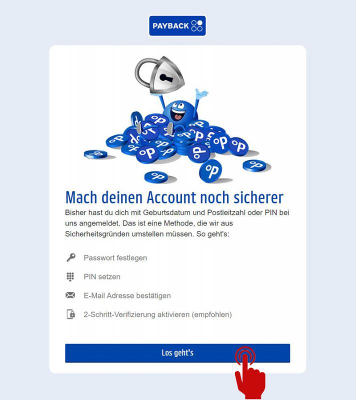 PAYBACK PIN changeover